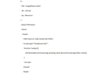 Fungsi Return Pada JavaScript - WebHozz Blog