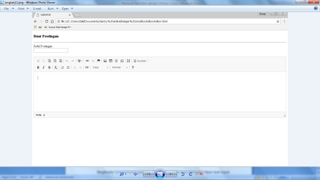 Membuat Text Editor dengan CKEditor 4 - WebHozz Blog